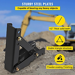 Vevor 32 inch Backhoe Excavator Thumb Attachments Weld On Adjustable Boom Tractor Excavator 1/2Inch Teeth Thick Steel Plate Assembly 12MM Bolt-On Design : Patio, Lawn & Garden