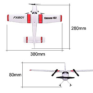 Remote Control Plane, 2.4Ghz 2 Channel RC Plane Ready to Fly,DIY RC Airplane Toy Durable EPP Foam Built-in 3-Axis Gyro System, Easy to Fly RC Aircraft for Beginners Kids and Adults(Two Batteries)