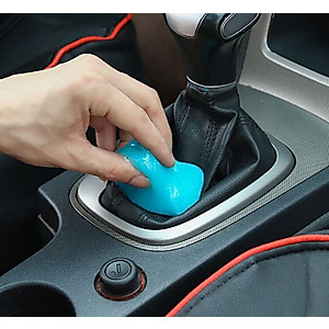 MKKENLEY Universal Dust Cleaning Gel for Detailing Car interiors, Air Vents, Electronics, Laptop, Keyboard,Printers, Electric Fans & More .Super Clean Soft Rubber Glue for Dust Removal Mud | Blue |