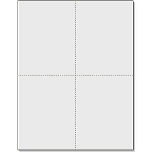 NextDayLabels - 8-1/2" x 11" Laser/Inkjet Postcards 4 Per Page, (4-1/4" x 5-1/2" Each Card | Gray, 1000 Cards)