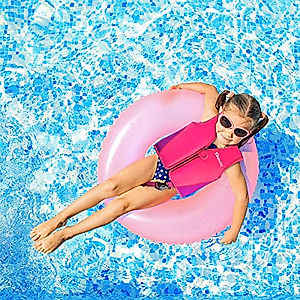 Baby Girl Swim Vest - Genwiss Toddler Swim Vest for Age 18 Months - 2 Years Baby Toddler Fit 20-28 lbs, Size Small, Pink