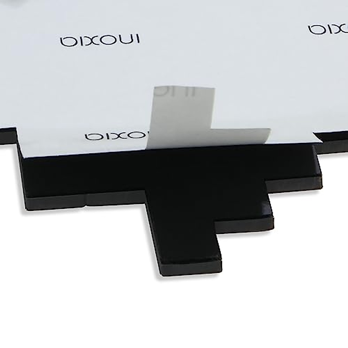 SpeedTiles CALTROP Trendy Herringbone Metal Tiles for Kitchen Backsplash, Fireplace, Interior Wall - 3X Faster Peel & Stick Installation with No Mortar, No Grout - Black Stainless Steel - Sample