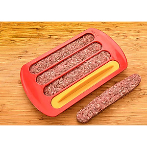 Mobi-The New Cool Way to Eat a Hamburger- Hot Dog Shaped Burger Mold