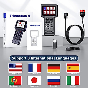 ThinkScan OBD2 Scanner Diagnostic Scan Tool Compatible for GM, Car Code Reader SAS ETS EPB Oil Light Reset Service for GM Vehicles After 1996 (for Buick/Chevrolet/Cadillac/GMC), Lifetime Free Update