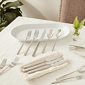 HENCKELS Madison Square 18/10 Stainless Steel Flatware Set, 20-piece, Silver