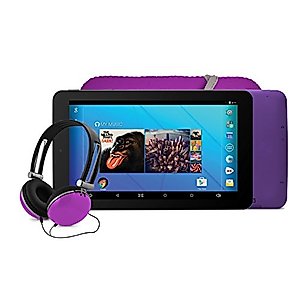 Ematic 7-Inch HD Quad-Core Tablet with Androir 5.0, Lollipop - Purple (EGQ367BDPR)