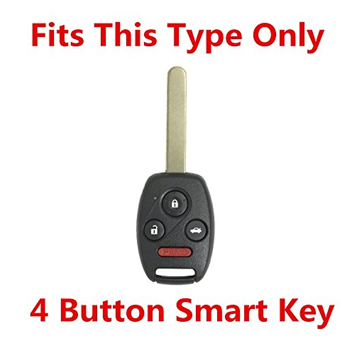 Rpkey Leather Keyless Entry Remote Control Key Fob Cover Case protector For Accord Accord Crosstour CR-V Civic Element Pilot OUCG8D-380H-A N5F-S0084A N5F-A05TAA