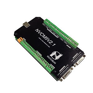 Davitu Motor Driver - CNC USB card kit NVCMV2.1 4-axis USB card 300KHz Controller 3 4 5 6-axis motion control card breakout board, 75W 24V DC - (Voltage: 3 AXIS)