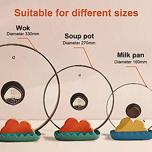 BREENHILL Spoon Rest with Lid Holder,Spoon Rest for Kitchen Counter 2 Pack,Cute Kitchen Gadgets Accessories for Coffee Station Cooking Blue Green