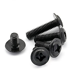 N1N1 - Black Silvery Phillips Metric Thread PC Computer Case Hard Drive Floppy DVD ROM Motherboard Screw Cross Truss Head Bolt M3 (M3X8mm (50pcs), Silvery)