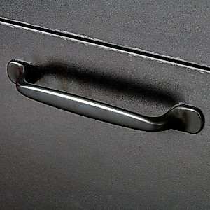 EMKK Hutch Farmhouse Large Storage 71” Pantry Doors, Open Shelves and Drawer for Dining Room,Freestanding Kitchen Cupboard Buffet Cabinet, Black