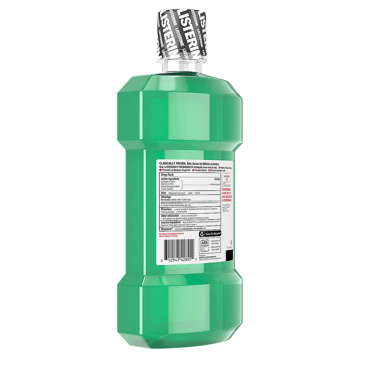 Listerine Antiseptic Mouthwash, Freshburst 1.5 Liter