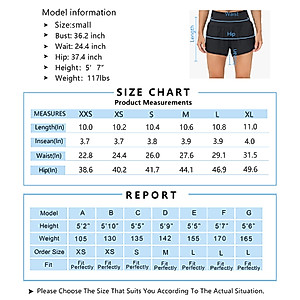THE GYM PEOPLE Womens High Waisted Running Shorts Quick Dry Athletic Workout Shorts with Mesh Liner Zipper Pockets (Jasmine Green, X-Large)