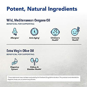 NORTH AMERICAN HERB & SPICE Super Strength Oreganol P73 - 120 Softgels - Immune System Support - Vegan Friendly Wild Oregano - 285% More Potent Than Regular Strength - Non-GMO - 120 Servings