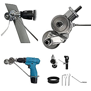 IHZZ Electric Drill Shears Attachment Cutter Nibblers, Metal Cutter, Sheet Plate Nibbler Safe and Durable Accessory for Cutting, (DZT-01A)