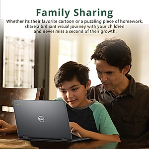 Dell Chromebook 11 3100 Rugged Chromebook, 11.6" HD Anti-Glare Screen, Intel Celeron N4020, 4GB LPDDR4 RAM, 16GB eMMC Storage, Spill-Resistant Keyboard, HD Webcam, WiFi 5, Black, Chrome OS