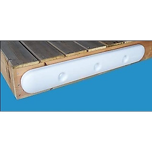 Dock Edge + PVC Ultra Gard Guards (1-Piece/1-Pack), 35-Inch, White