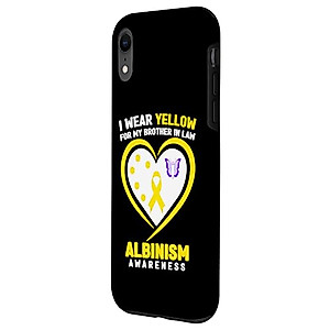 iPhone XR I Wear Yellow for My Brother in law Albinism Awareness Case