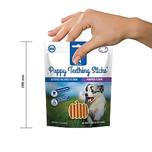 N-Bone Puppy Teething Sticks Pumpkin Flavor, 3.74-oz Bag