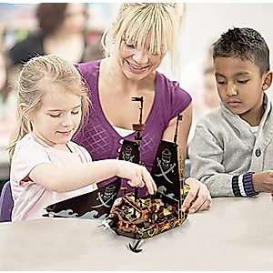 Pirates Ship Building Mini Blocks Set, Pirate Brick Toy Set, Not Compatible with Lego Sets for Boys 8-14, Gift for Kids & Adult Collections Enthusiasts (1328 Pieces)