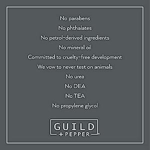 Gilchrist & Soames Guild + Pepper Body Wash and Shower Gel - 9oz - Natural, Essential Oils, All Skin Types, Zero Parabens, Sulfates, and Phthalates