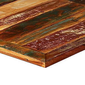 ULUYYUC Dining Table Solid Reclaimed Wood 70.9",Office Desks Party Table Kitchen Tables Kitchen Furniture Outdoor Table for Living Room, Kitchen, Backyard, Wedding,Office