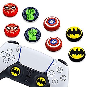 No-Slip Thumb Grips | Universal Edition for Nintendo Switch Pro, Playstation 4 (PS4), Playstation 5 (PS5), Xbox One & Xbox Series X Controller | 8-Pack