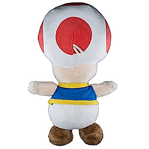 Nintendo Official Super Mario Toad Plush, 8"