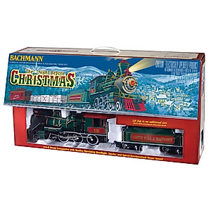 Bachmann Trains - Night Before Christmas Ready To Run Electric Train Set - Large "G" Scale