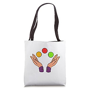 Juggler - Circus Performer Tricks with Balls & Pins - Props Tote Bag