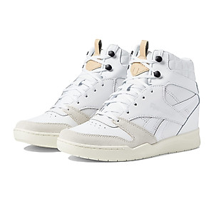 Reebok Women's BB4500 Hi High Top Basketball Shoe, Wedge Heel/White/Chalk/Sahara, 10