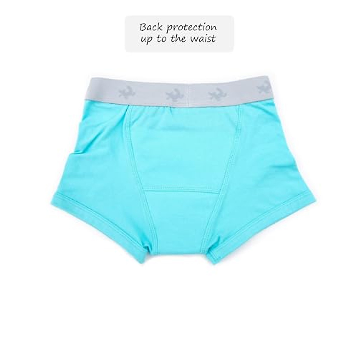 CONNI Kids Training Boxer Pants Soft Shorts Reusable Toddler Potty Training Underwear Waterproof Easy Pull Up Youth Incontinence Aqua Sizes 8-10