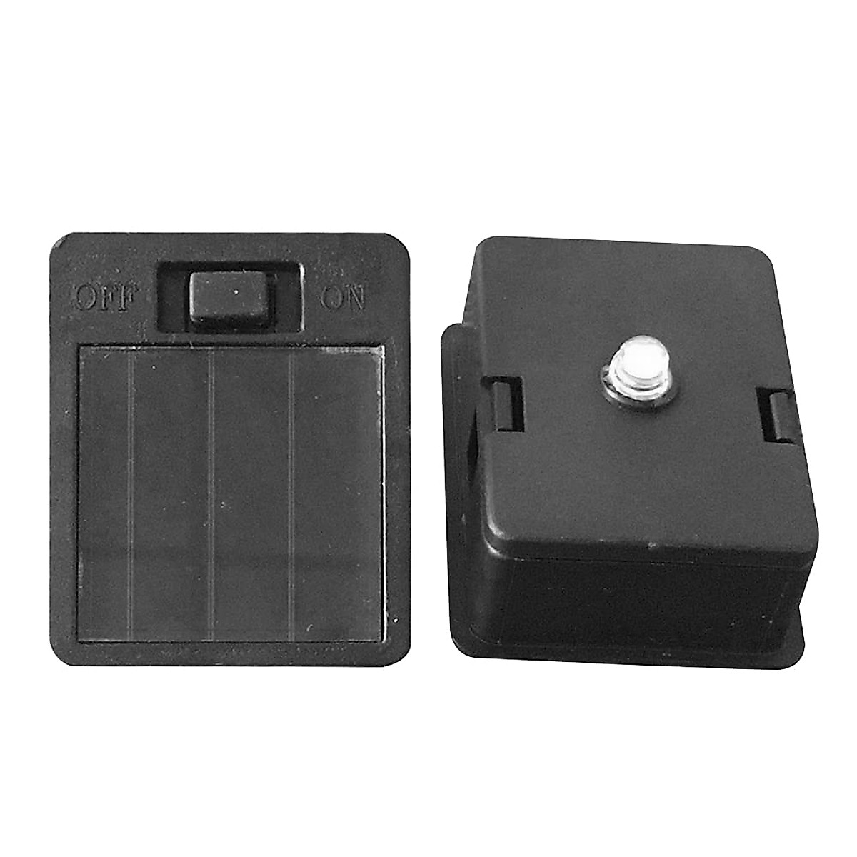 iayokocc 2 Pack Solar Light Replacement Top Parts for Outdoor Hanging Lanterns, Solar Panel Lantern Lid Battery Box Led Lights Bulb Accessories for Garden Patio Walkway Yard