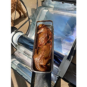 MrMapMax Solar Oven Portable Oven-4.5L Large Capacity Solar Cooker Outdoor Oven Camping Stove with Thermometer For 2-3 People Backpacking Hiking Family Party