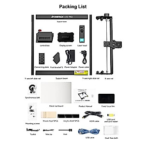 ATOMSTACK A10 pro 50W DIY Laser Cutter and Engraver Machine, 10W Output Power, Eye Protection Compressed Spot 11000mm/min Diode Laser Engraving for Metal and Wood, 410x400mm