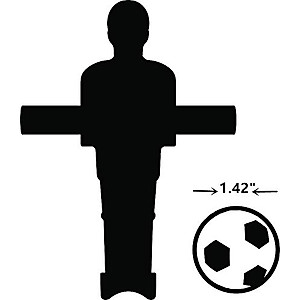 OuMuaMua 9pcs Foosball Table Balls 1.42 Inch Table Soccer Balls for Foosball Tabletop Game Foosball Accessory Replacements Multicolor World Cup Foosball