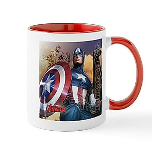 CafePress Avengers Super Soldier Captain America' Mug Ceramic Coffee Mug, Tea Cup 11 oz