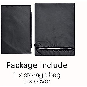 POMER Patio Furniture Set Cover, Round Bar Height Table and Chair Cover 90inch Waterproof Outdoor Tall High Table Cover for Round Furniture Set - 90" D x 43" H