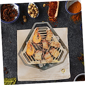 Yardwe Picnic Grill Mini Grill Stove Stainless Steel Lotus Lightweight Grill