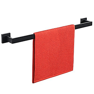 Alise Bath Towel Bars,28 Inch Towel Holder Towel Racks for Bathroom and Lavatory,SUS304 Stainless Steel Hand Towel Hanger Towel Rail Wall Mount,Matte Black