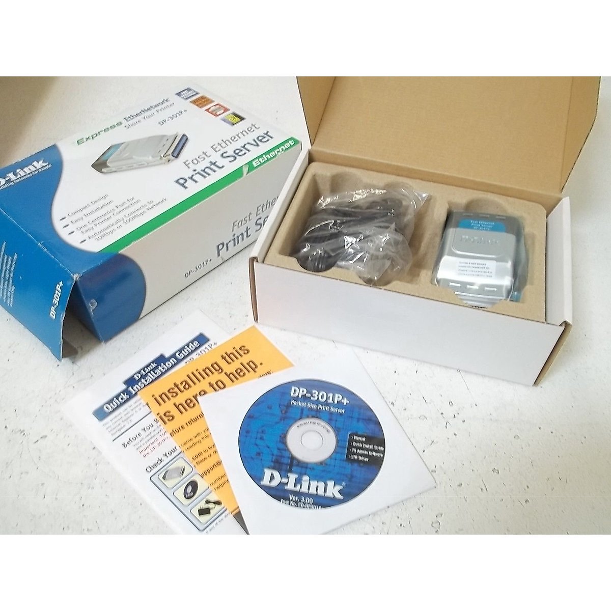 D-Link DP-301P+ 10/100TX 1-Centronic Port Print Server