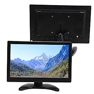 Qinlorgo LCD Display Monitor, Easy Hanging VGA AV BNC USB Intput 11.6 Inch Computer Monitor for Family for Laptops (US Plug)