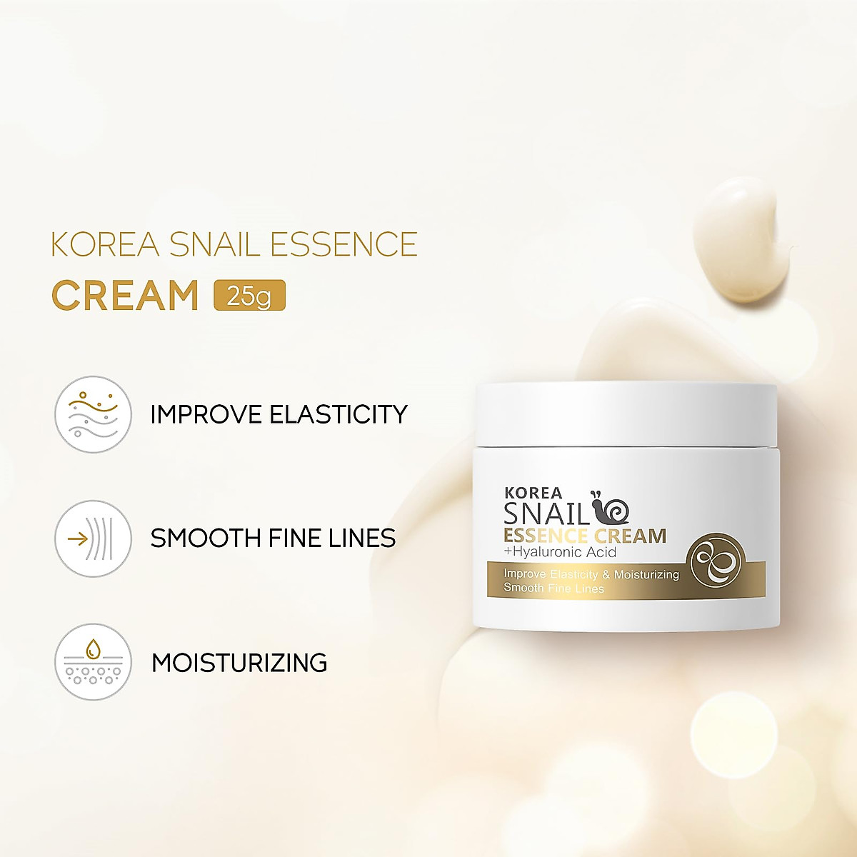 LAIKOU Snail Essence Face Cream Moisturizing Acne Scar Removal Cream Improve Skin Nourishing Collagen Essence Cream for Improve Damaged Skin
