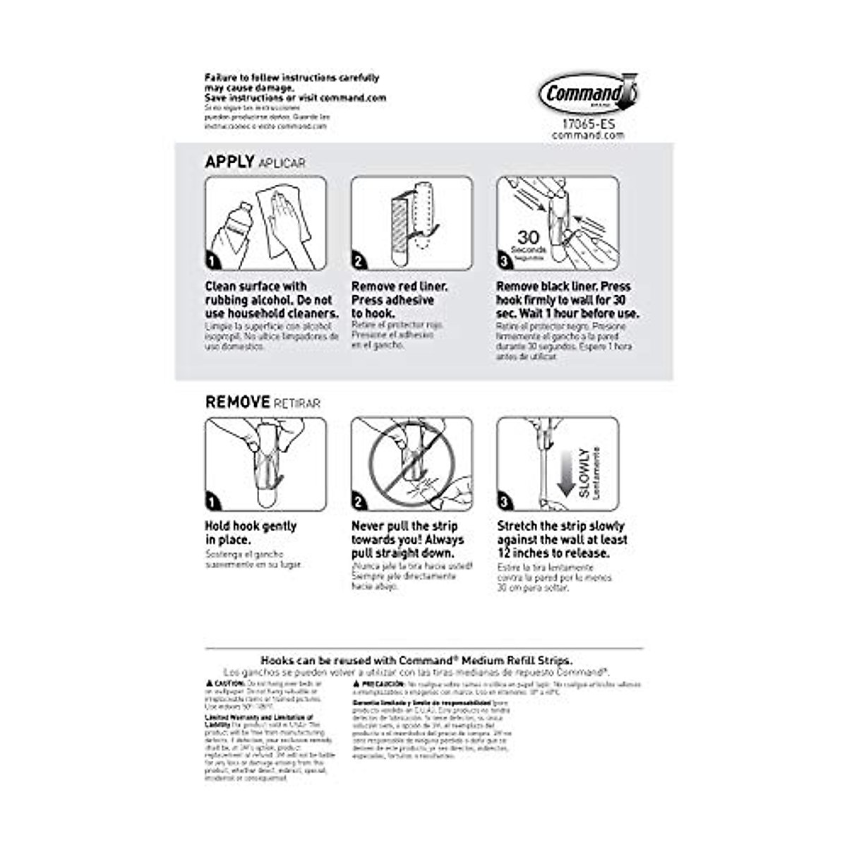 Command Medium Wire Toggle Hooks, Damage Free Hanging Wall Hooks with Adhesive Strips, No Tools Wall Hooks for Hanging Organizational Items in Living Spaces, 7 White Hooks and 8 Command Strips