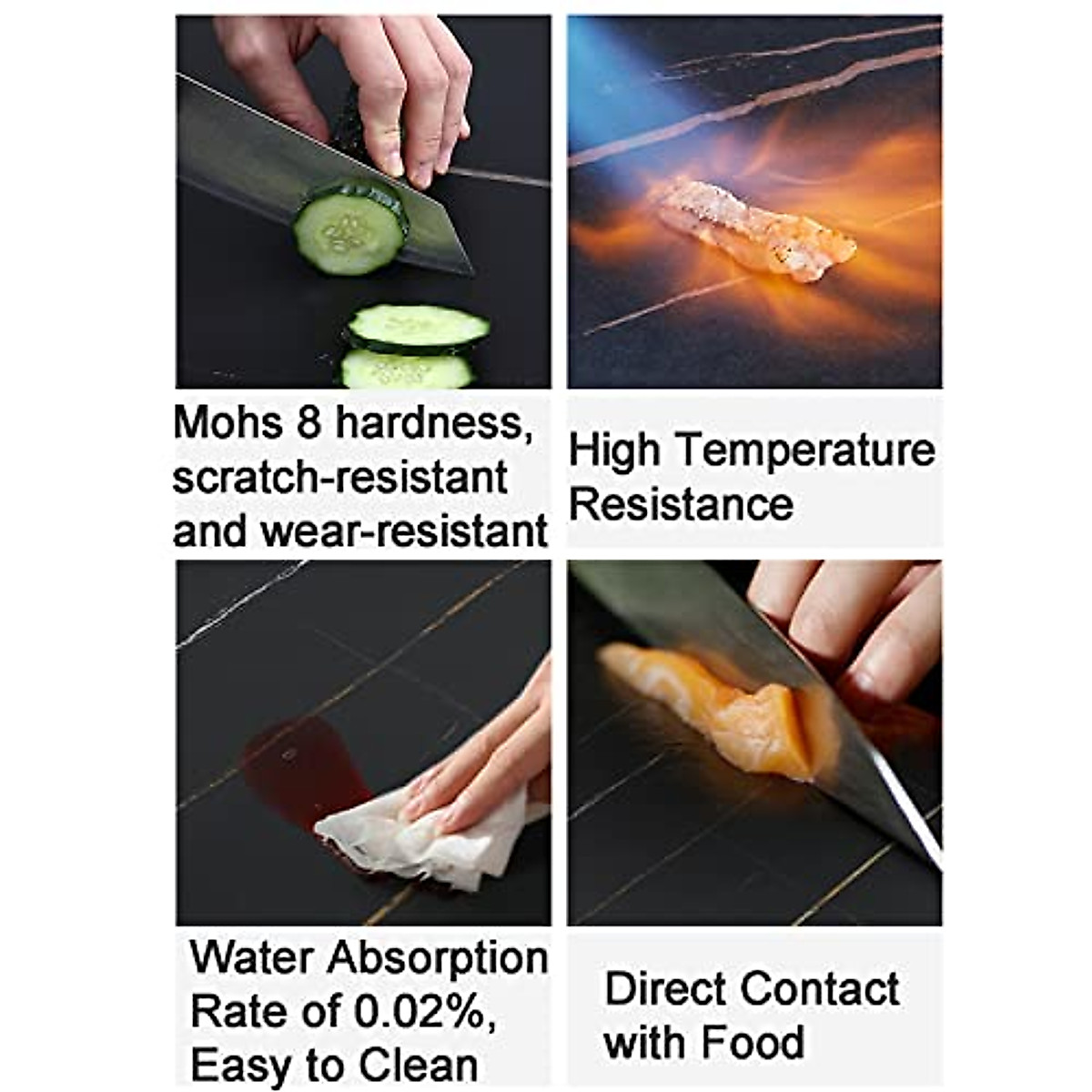 Tabletop Lazy Susan Handmade Rock Slab Quartz Lazy Susan Turntable Rotating Serving Tray for Outdoor Patio Table, Family Style Dining, Games, Parties, Wedding, 70-90cm