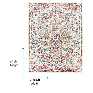 Artistic Weavers Odelia Vintage Bohemian Area Rug,7'10" x 10',Blush/Yellow