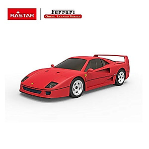 Radio Remote Control 1/24 Scale Ferrari F40 Licensed RC Model Car (Red)