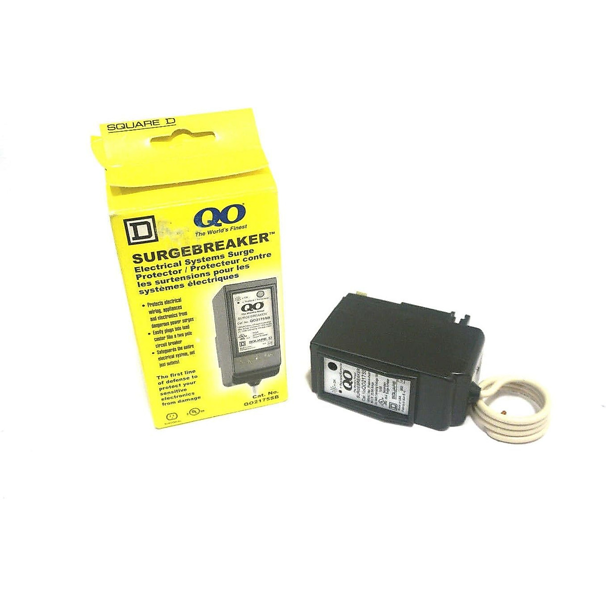 Square D - QO2175SB QO SurgeBreaker, Surge Protection Device, 22.5kA, 120/240V, 1-Phase, 3-Wire