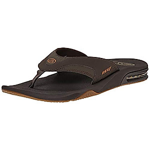 Reef Men's Sandals, Fanning, Brown/Gum, 10