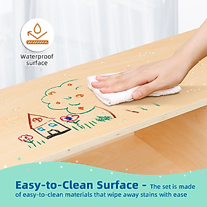 OOOK Montessori Bookshelf and Toy Storage, Compact Toddler Bookshelf for Kids in Small Space, Wooden Storage Cabinet Shelves and Kids Bookcase for Classroom, Kindergarten, Kids Room, Playroom.